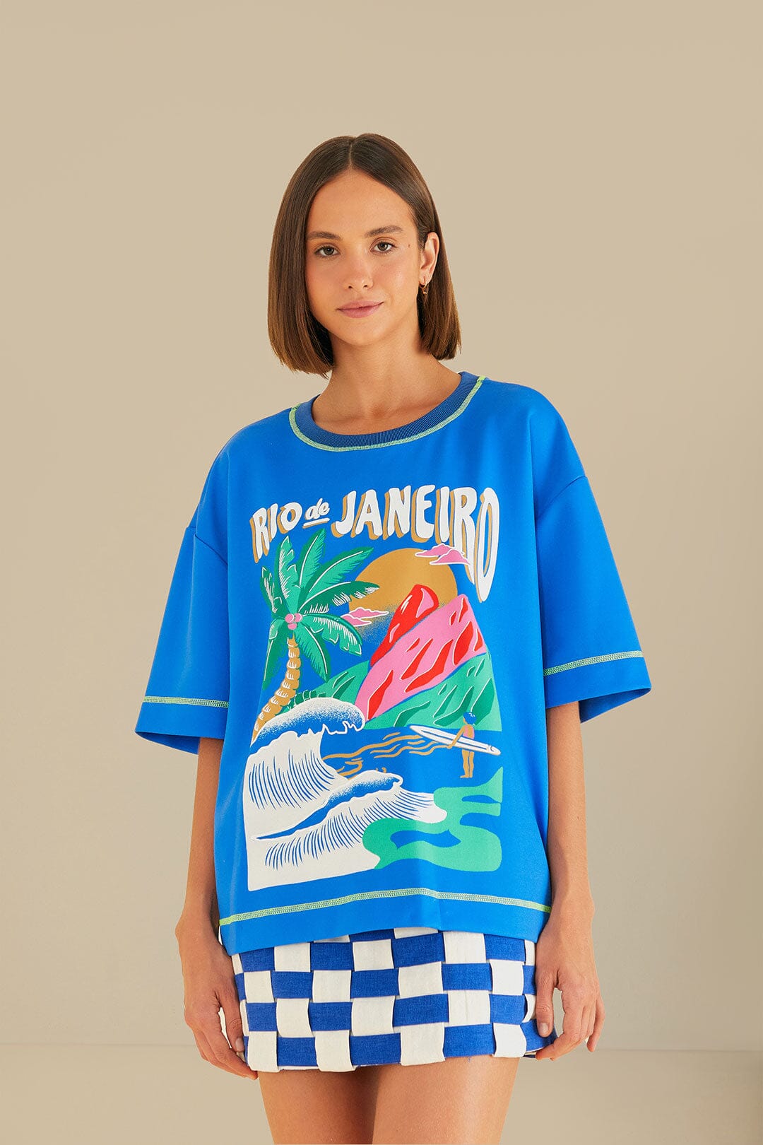 Farm Rio Rio De Janeiro Relaxed T Shirt - Laneway Boutique