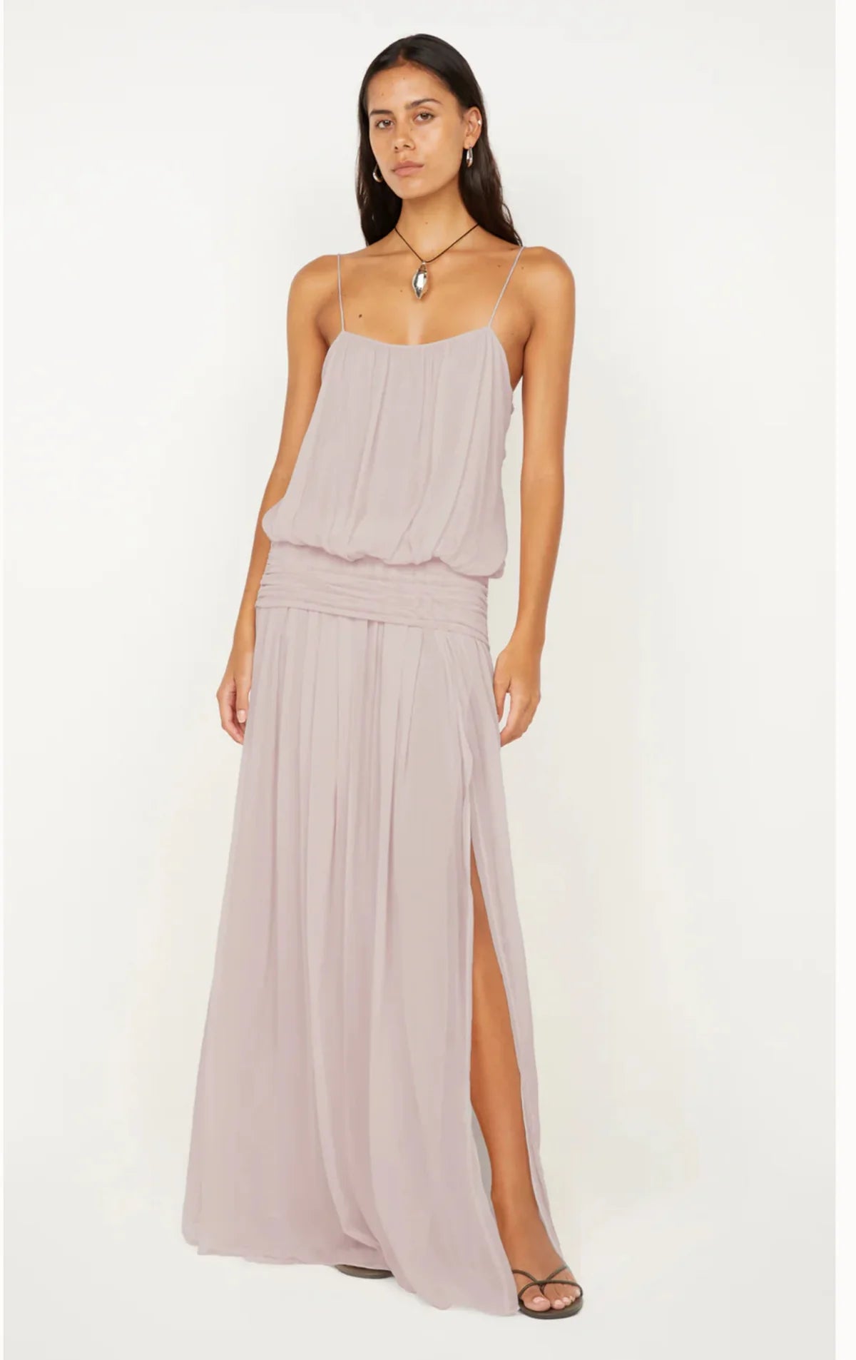 Bec And Bridge Camille Blouson Dress Mauve - Laneway Boutique