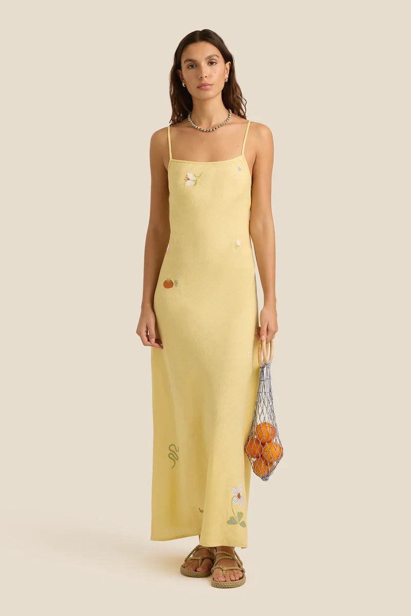 Soleil Soleil Lana Dress Charm Embroidery - Laneway Boutique