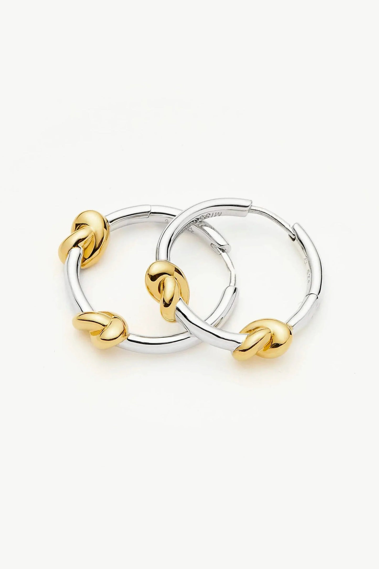 Missoma Lucy Williams Knot Small Hoop Earrings Gold - Laneway Boutique